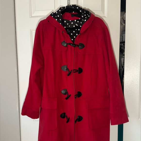 torrid | Jackets & Coats | Torrid Red Pea Coat | Poshmark